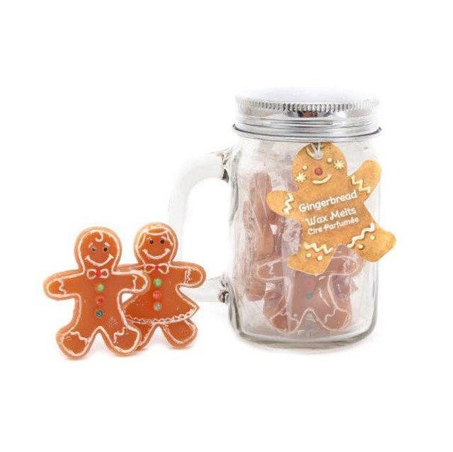 10 GINGERBREAD WAX MELTS IN JAR – Santa's Emporium